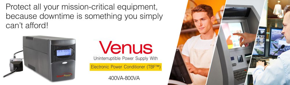 Venus SBP Uninterruptible Power Supply (UPS) - 400VA to 800VA | Smart ...