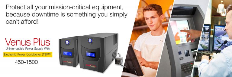 Venus Plus UPS - Battery backup with electronic power conditioner and ...